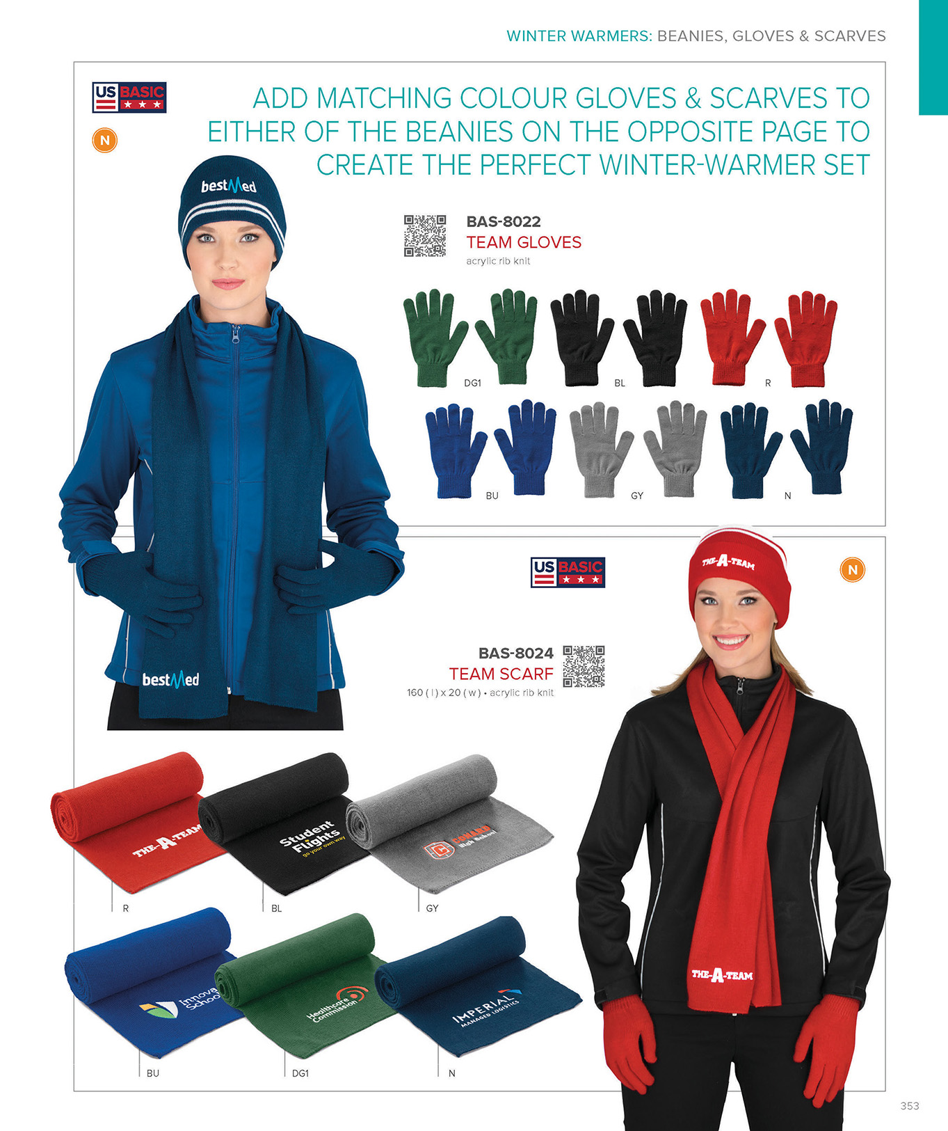 Team Acrylic Scarf - Branding & Beyond
