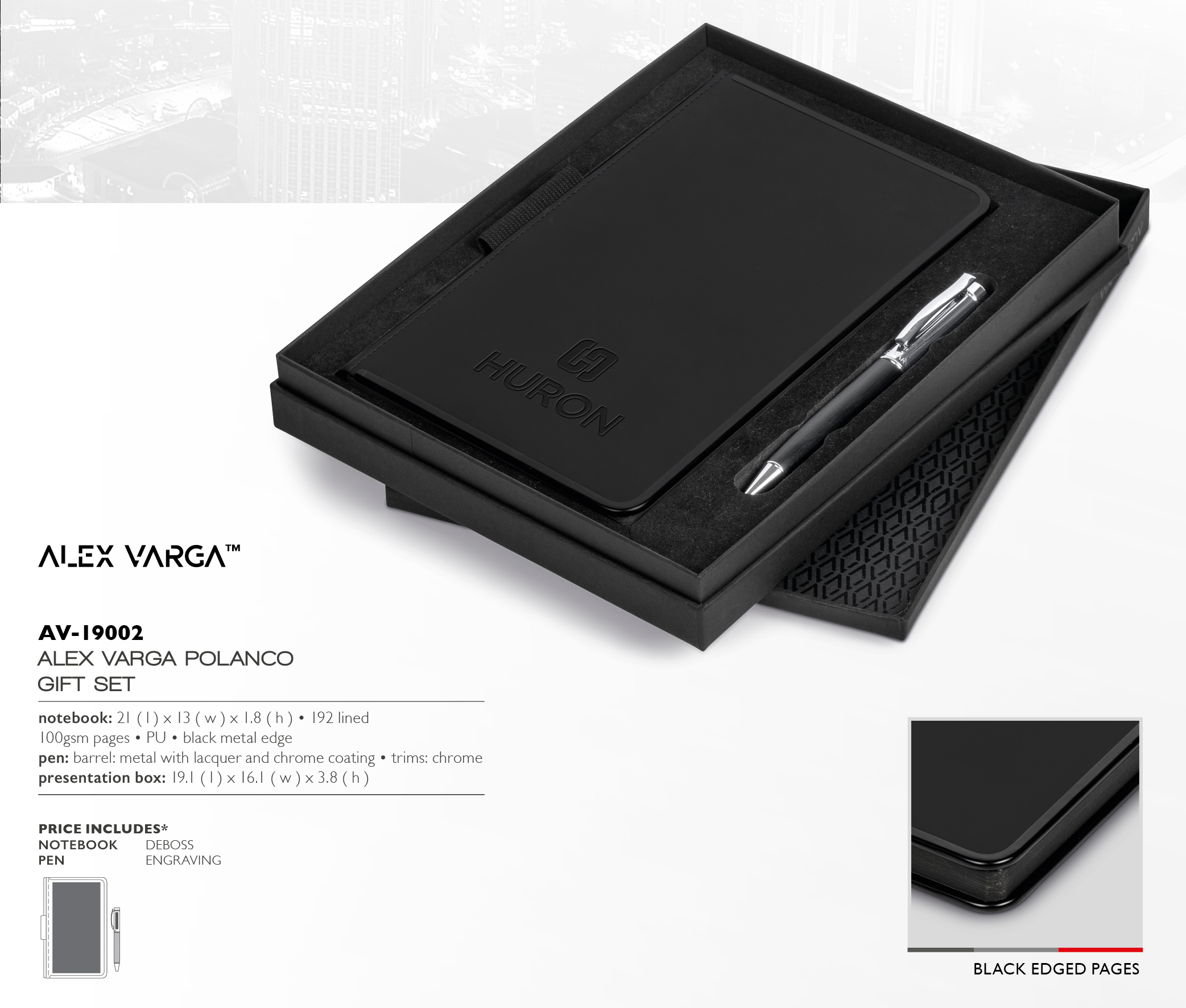 Alex Varga Polanco Notebook & Pen Set - Branding & Beyond