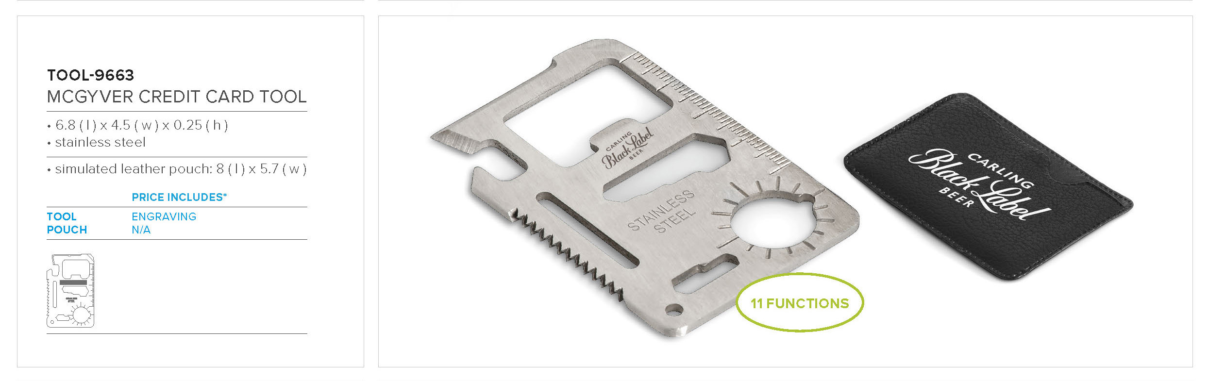 Macgyver Credit Card Multi-tool - Branding & Beyond