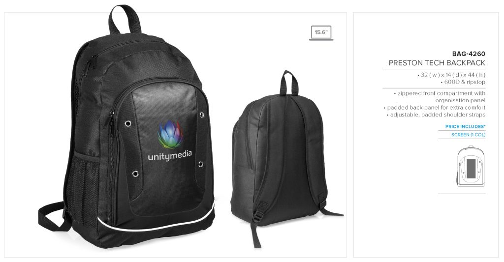 Preston Laptop Backpack - Branding & Beyond