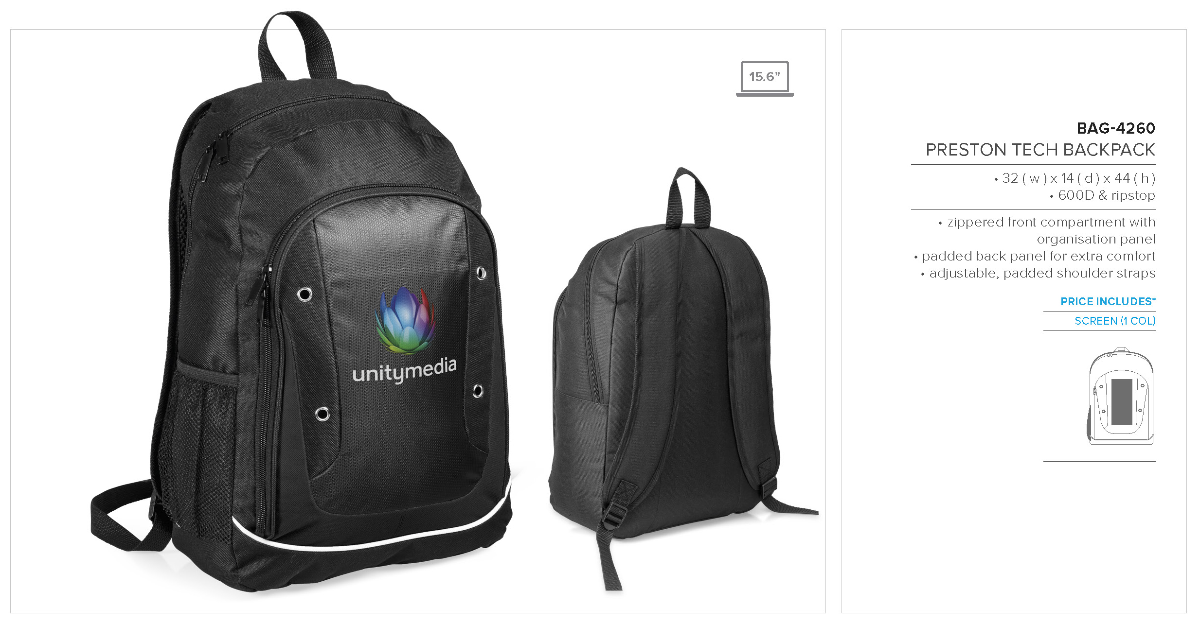 Preston Laptop Backpack - Branding & Beyond