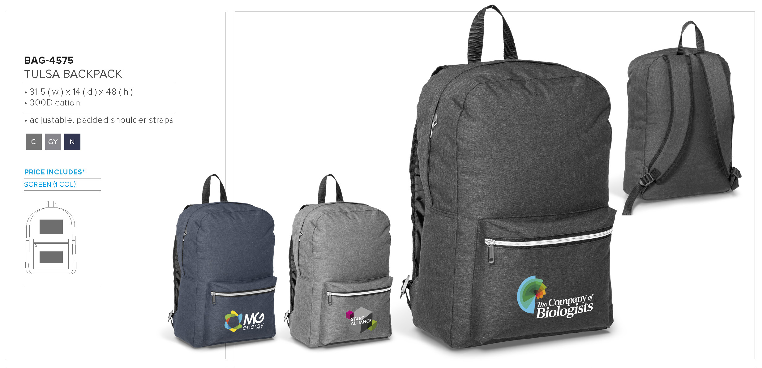 Tulsa Backpack – Branding & Beyond