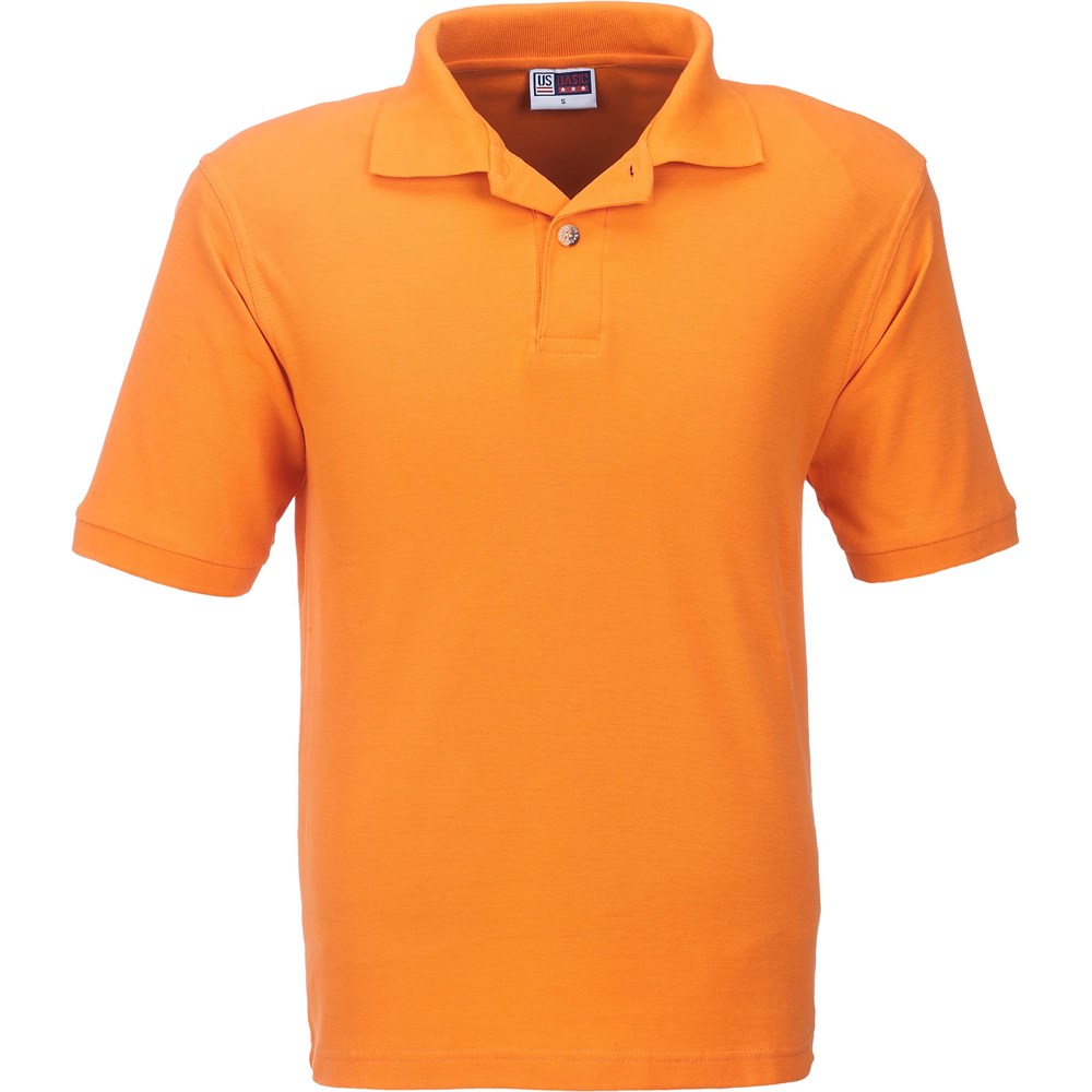 Mens Boston Golf Shirt – Orange - Branding & Beyond