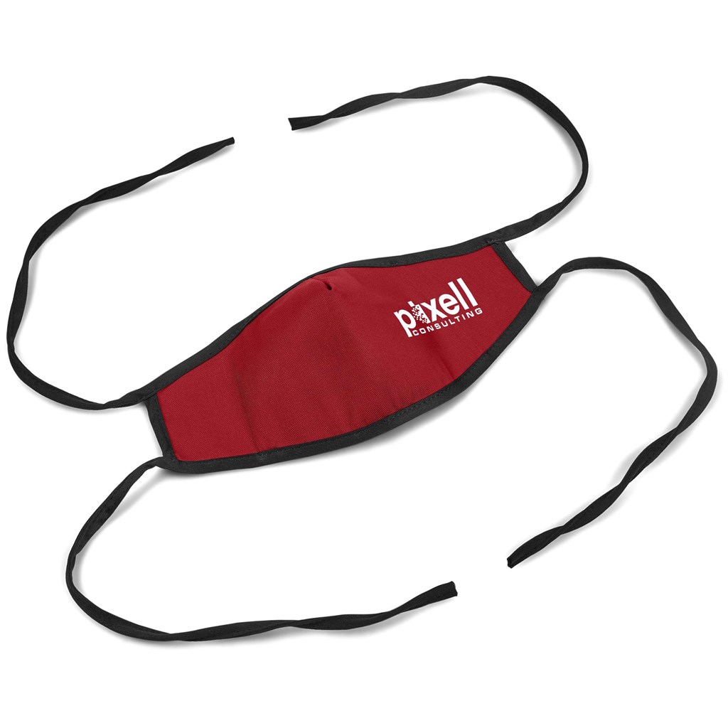 Alto Adults Tie-back Face Mask – Red - Branding & Beyond