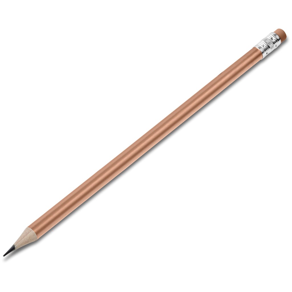 Razzmatazz Wooden Pencil – Rose Gold - Branding & Beyond